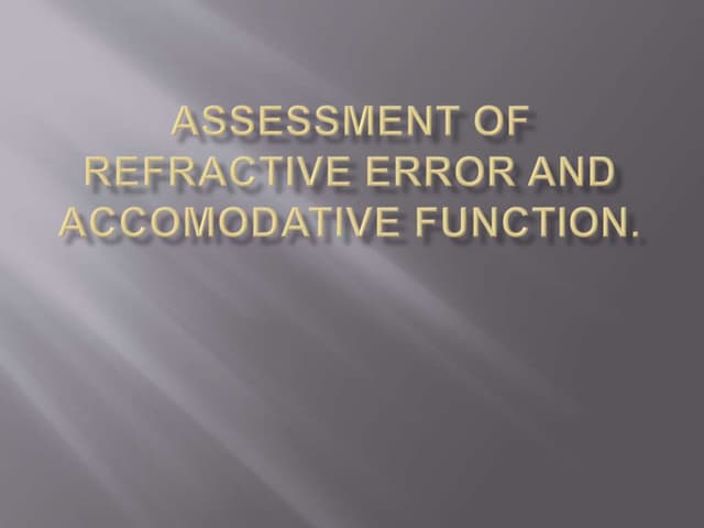 LOW VISION CASE PRESENTATION | PPTX