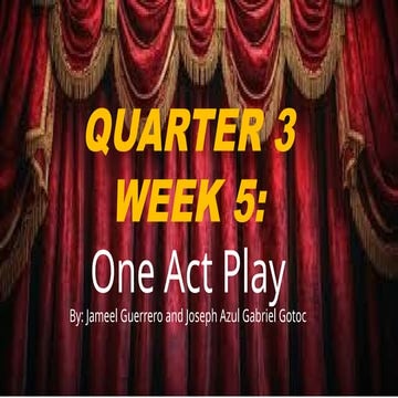 One-act-play.pptx.MANGALDANNATIONALHIGHSCHOOL | PPTX