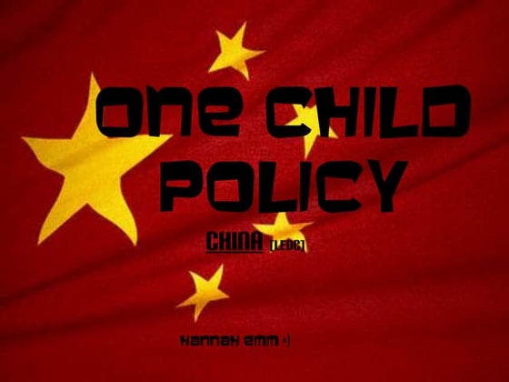 The one child policy | PDF