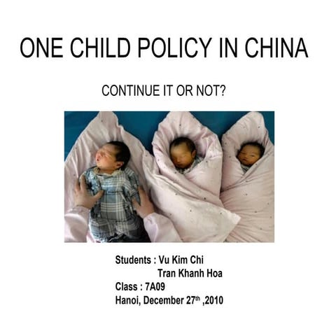 One child policy (1) | PPT