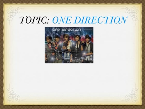 One direction | PPT