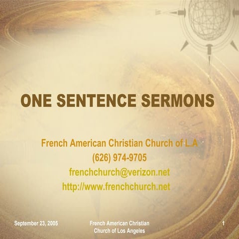 Frenchchurch presentations