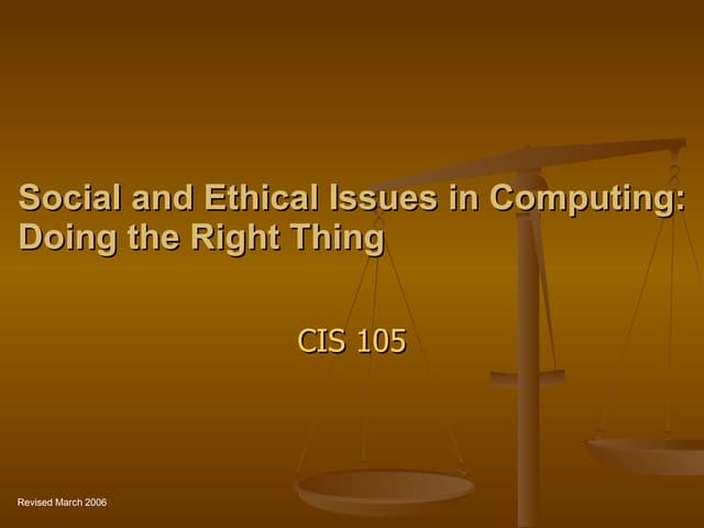 Computer ethics | PPTX