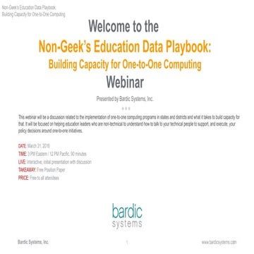 One to-One Computing Webinar Final 20160401 | PPTX