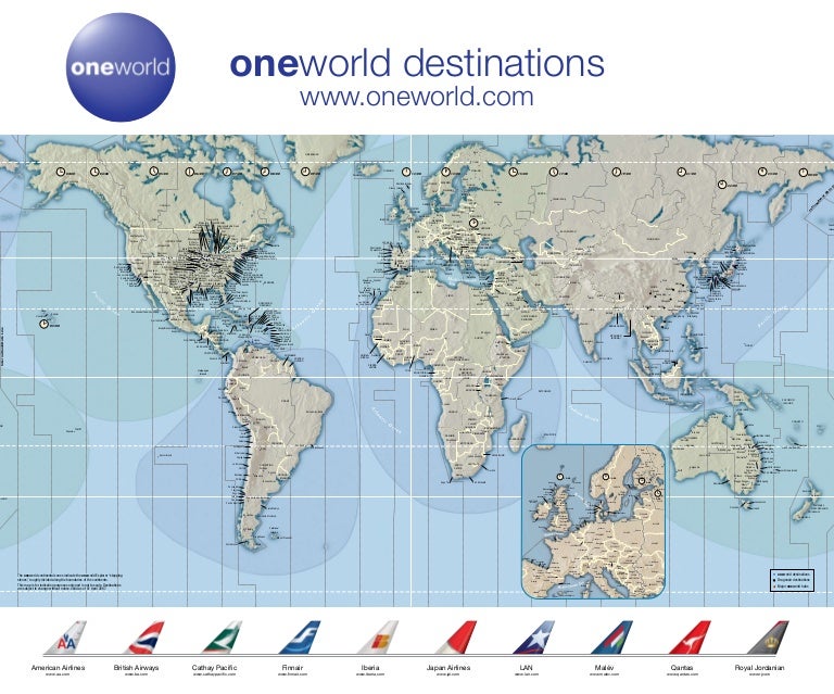 One World Airline Destinations