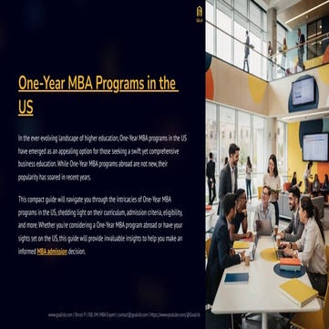 One-Year MBA Programs in the US 2026: Accelerated Curriculum, Admission ...