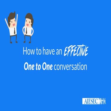 One2one conversations | PPT