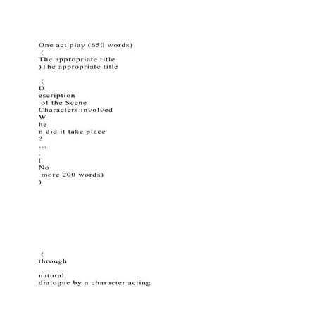 One act play (650 words) (The appropriate title)The appropr.docx