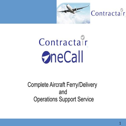 One Call Ferry Flight Presentation | PPT