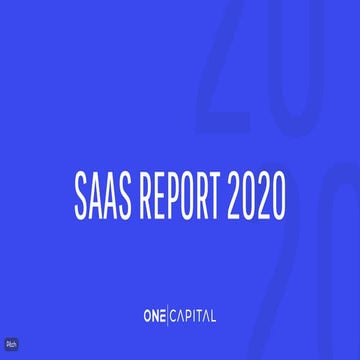 One Capital SaaS Report 2020_v1.1 | PPT