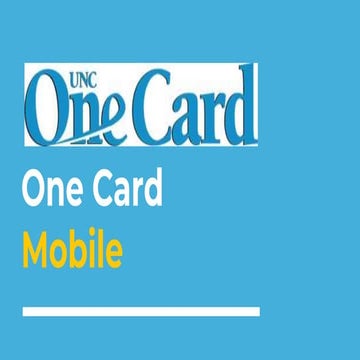 One Card Mobile | PPTX | Computer Software and Applications | Computing