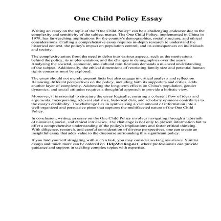 One Child Policy Essay.pdf