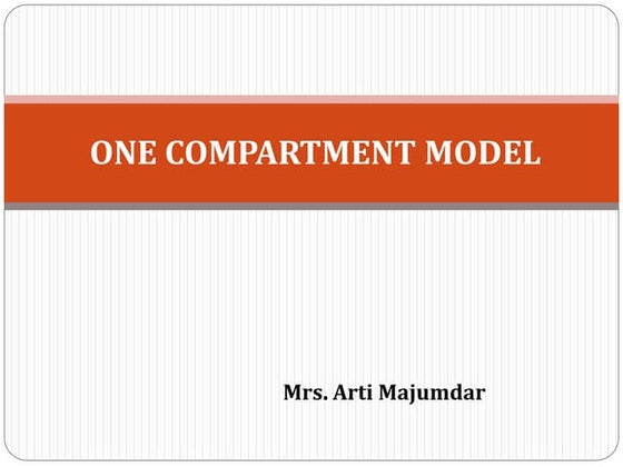 Expt. 13 Calculation of pharmacokinetic parameters from a given data | PPT