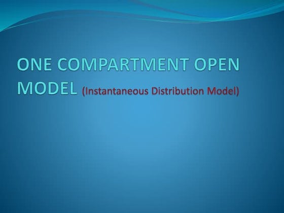 Expt. 13 Calculation of pharmacokinetic parameters from a given data | PPT