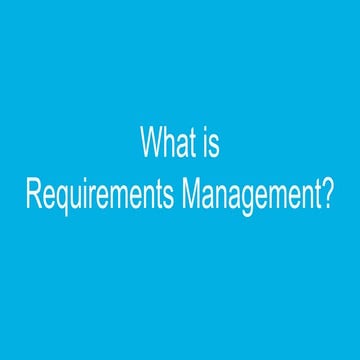 Infographic Slide: What is Requirements Management? | PPTX | Business ...