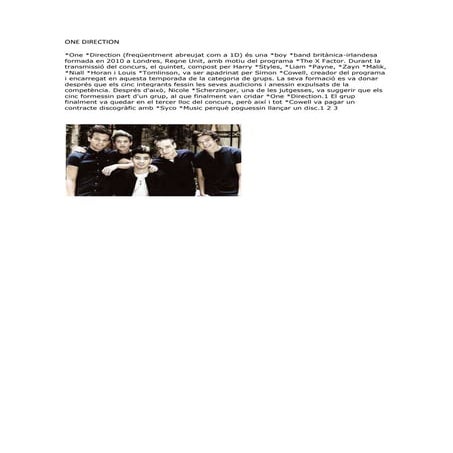 ONE DIRECTION | ODP