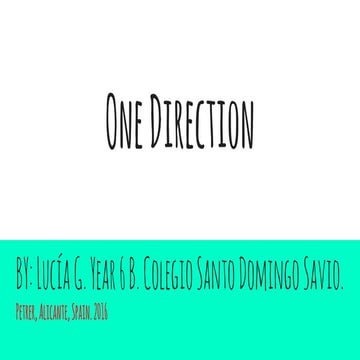 One direction | PPTX | Music | Entertainment