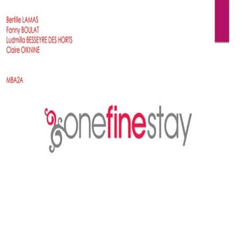 One fine stay | PPTX