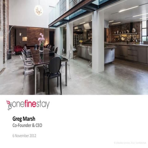 One Fine Stay - NOAH12 London | PDF