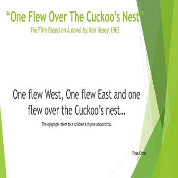 One Flew Over The Cuckoo’s Nest.pptx