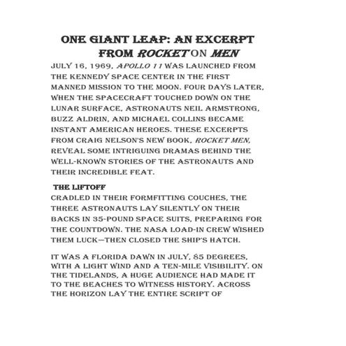 One Giant Leap | PDF