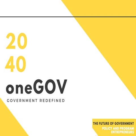 2040 oneGove | PPT
