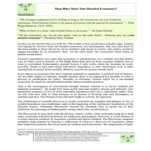 One handed economics | PDF