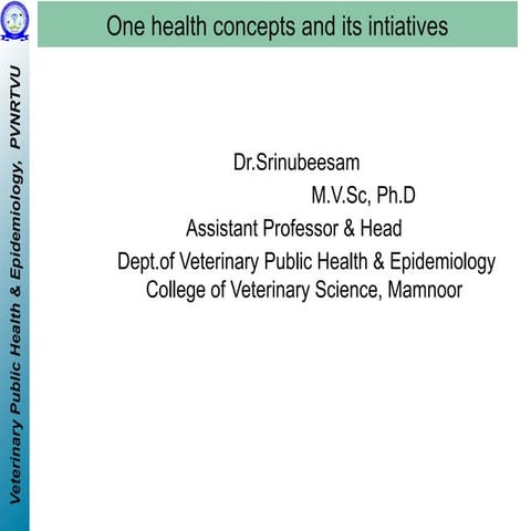 one health concepts and principles basics | PPTX