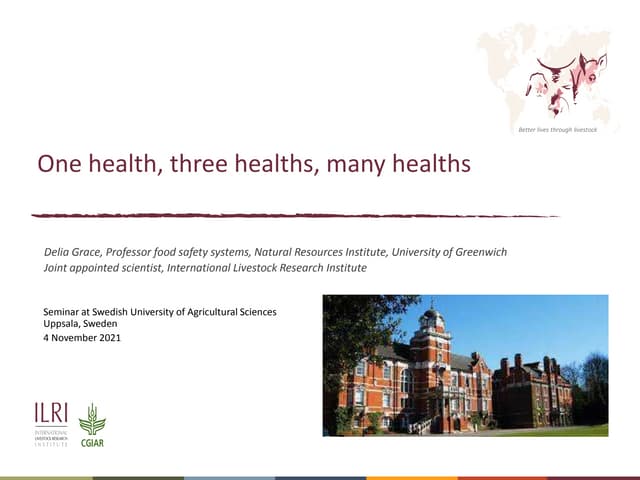 What is One Health and why is it important? | PPTX