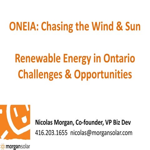 Oneia morgan solar presentation | PPT