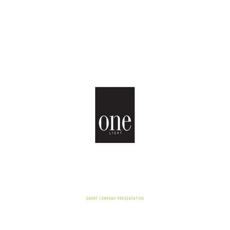 One light company presentation 2015 | PDF