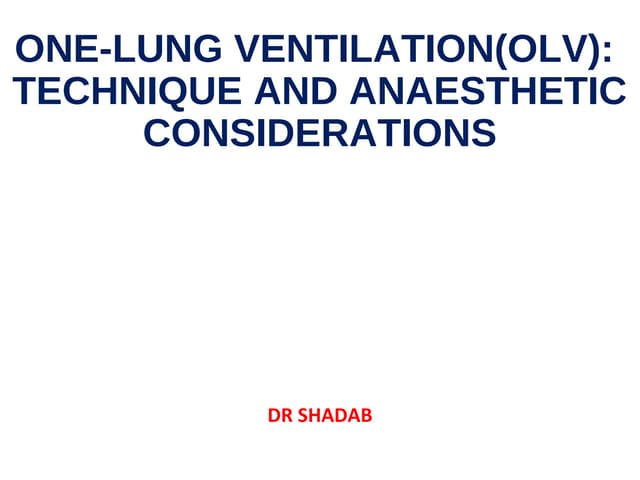 Bag and mask Ventilation | PPTX