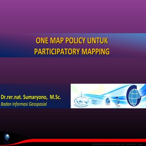 One map participatory | PPT