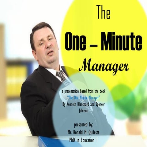 The One-Minute Manager | PDF