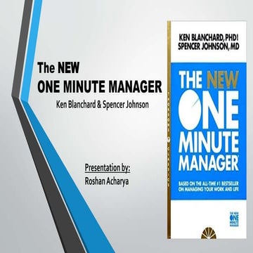 One Minute manager Book Review | PPTX