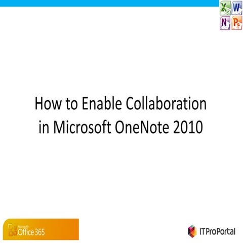 OneNote Collaboration | PPT