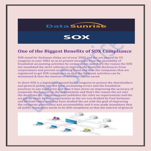 One of the biggest benefits of sox compliance | PDF