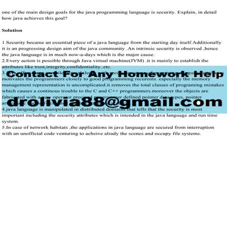 one of the main design goals for the java programming language is se.pdf