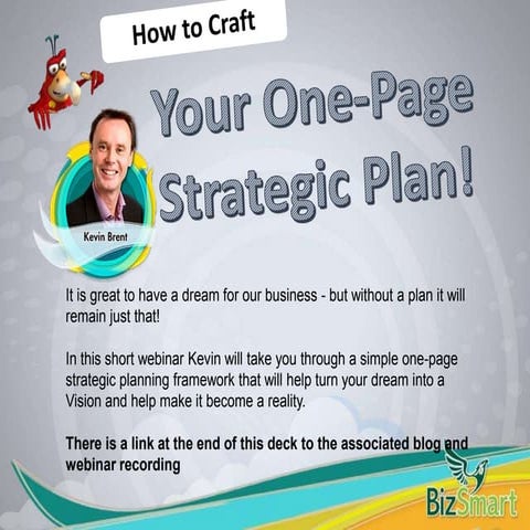 Your One-Page Strategic Plan | PPTX