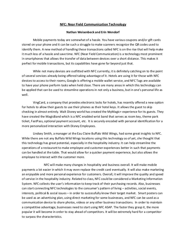 One Page Summary One Page Summary