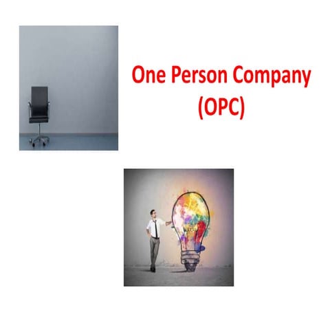 One person company | PPTX
