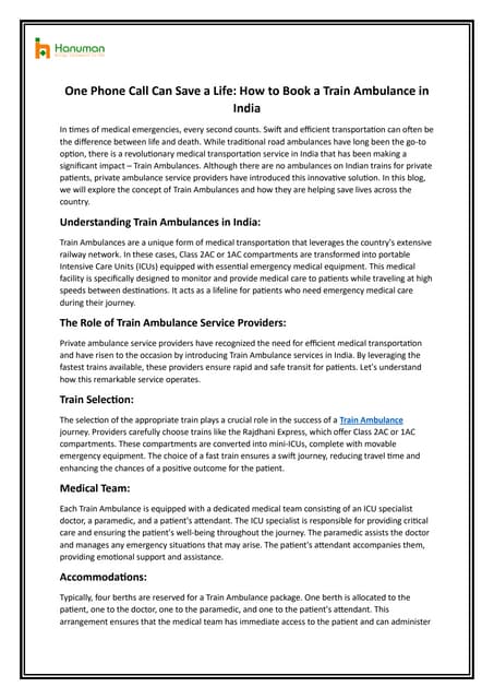 Emergency ambulance service | PPT