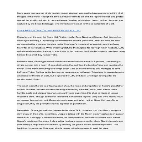Summary of One Piece_ The Movie.docx