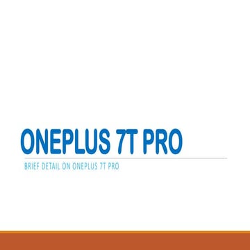 One plus 7t pro | PPT