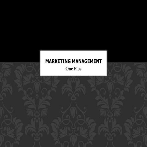 One plus marketing | PPTX