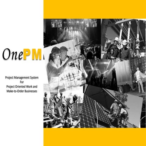 OnePM - Project Management System | PPTX