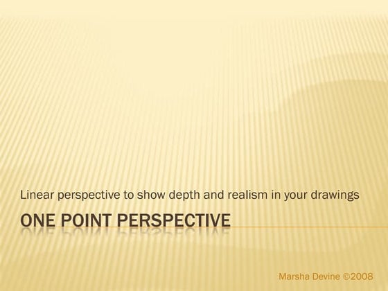 Basic 2 Point Perspective | PPT