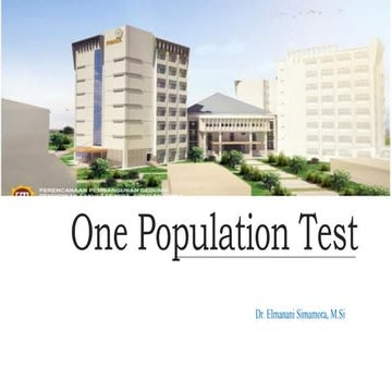 One population test | PDF