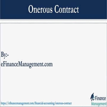 Onerous contract | PPTX
