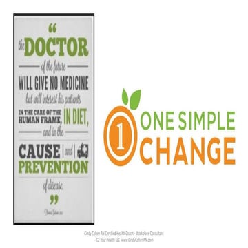 One Simple Change Presentation | PDF